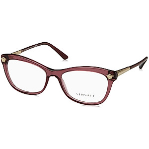 Versace VE 3224-5209 Eyeglasses,Transparent Violet w/Demo Lens, 54mm