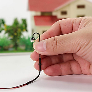 LYM25 10pcs Model Railway Train Lamp Post 3.7cm or 1.46'' Street Lights N TT Scale LEDs New