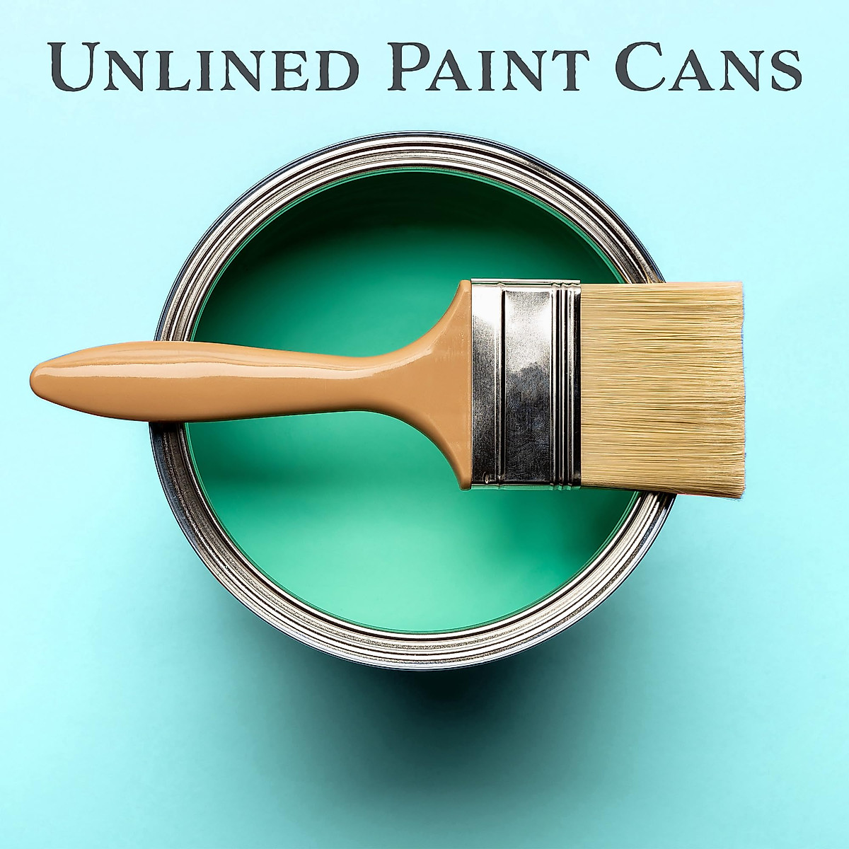 Empty Quart Paint Cans with Lids (2 Pack); Unlined Metal Paint Cans Value Pack