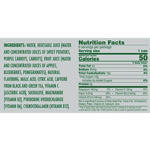 V8 +Energy Drink Variety Pack, Pomegranate Blueberry, Black Cherry, Orange Pineapple, Peach Mango, 8 Fl Oz (4 Packs of 6 Cans)