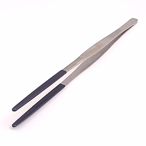 DDP 12" 'LONG TWEEZERS, NON MARRING PLASTIC COATED FOR RETRIEVING FROM ULTRASONIC AND STEAM CLEANERS