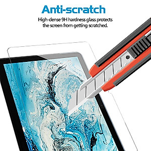 XunyLyee [2-Pack Screen Protector Compatible with Lenovo Chromebook Duet (10.1 Inch), Tempered Glass Film for Lenovo IdeaPad Duet Chromebook CT-X636