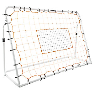 Franklin Sports Soccer Rebound Net - Training Soccer Net - Perfect For Backyard Soccer Practice - Portable 6'x4' Net With Steel Frame - White