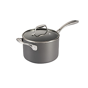 Tramontina Covered Sauce Pan Hard Anodized 4 Qt