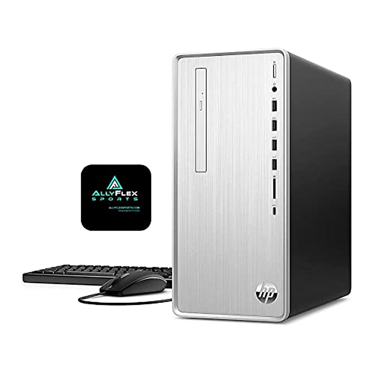 HP 2021 Newest Premium Business Desktop Computer, AMD 6-Core Ryzen 5 4600G(up to 4.2Ghz, Beat i7-9700K), 12GB DDR4 RAM, 256GB SSD+1TB HDD, DVD-RW, WiFi, Bluetooth, HDMI, VGA, Windows 10+AllyFlex MP
