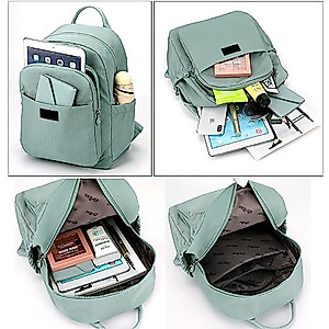 Collsants Small Backpack Purse for Women Nylon Travel Backpack Lightweight Casual Daypack(black)