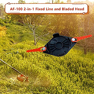 CDIYTOOL 31 Pcs AF-100 Weed Eater Bladed Head Double Serrated Grass String Trimmer Head Blades Replace Plastic Cutter Blades Compatible with Black De-cker GH900 GH600 LST522 LCC140 String Trimmer