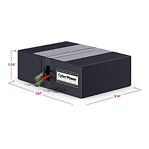 CyberPower RB1270X2 UPS Replacement Battery Cartridge, Maintenance-Free, User Installable, 12V/7Ah