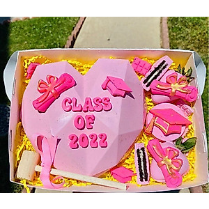 Graduation Mold Graduation Chocolate Candy Molds Graduation Cupcake Toppers Graduation Tassels Chocolate Candy Fondant Mold for Graduation Party Supplies