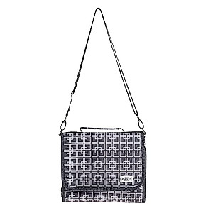 Graco Portable Baby Diaper Changing Table Pad Bag with Wipe & Travel Essentials Pockets - Deluxe Compact Clean Padded Infant Changer Mat - Unisex Grey