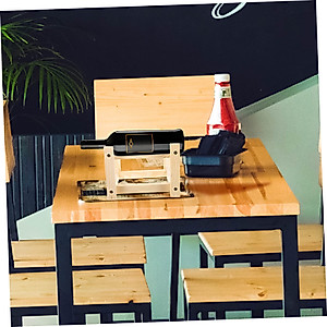 Homoyoyo Wooden Wine Bottle Rack Wood Wine Bottle Rack Wine Holder Freestanding Bottle Holder Wood Wine Rack Tabletop Wine Table Top Display Stand Solid Wood Storage Rack