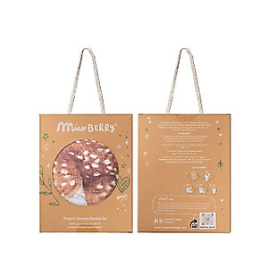 Miaoberry Woodland 100% Organic Cotton Muslin Milestone Blanket