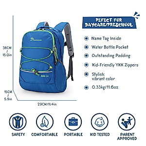 MOUNTAINTOP Kids Hiking Backpack for Boys Girls Water Resistant Lightweight Daypack