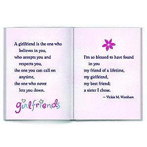 Blue Mountain Arts Little Keepsake Book"A Girlfriend Is a Sister You Choose" 4 x 3 in. Perfect Sentimental Pocket-Sized Gift Book for Women's Friendship, Birthday, or"Thinking of You"