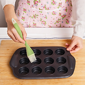 Orblue Professional-Quality Silicone Pastry & Basting Brush - Green