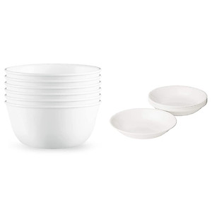 Corelle Vitrelle 28-oz Soup/Cereal Bowls Set of 6 Vitrelle 6-Piece Bowl Set | Chip & Crack Resistant Dinnerware Bowls