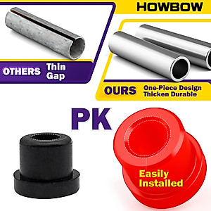 Club Car Precedent Rear Leaf Spring Bushing Kit, Golf Cart Leaf Spring Polyurethane Bushing and Sleeves for 2004-up Precedent Upgraded Red GolfCart Suspension Replace Parts OE Replaces 1025066 1025064