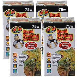 Zoo Med Repti Basking Lamps 75 Watt (4 Pack)