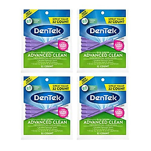 Dentek Dentek Slim Brush Cleaners, 32 Each (Pack of 4)