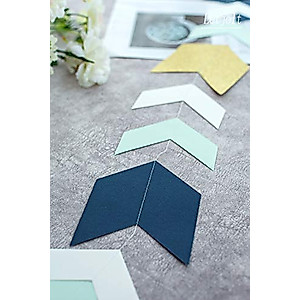 Arrow Garland Decorations Nautical Party Supplies Navy Mint Glitter Gold Tribal Garland for Independence Day Decor Navy Birthday Day Tribal Boy Birthday Party Office Nursery Classroom Decorations 33pcs