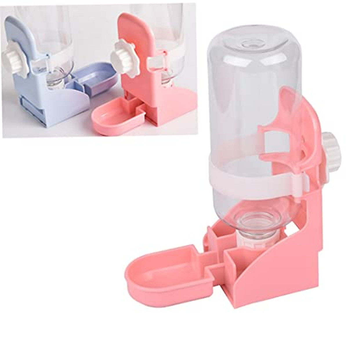 Bird Water Feeder, Pet Automatic Parrots Birds Drinker, Hanging Water Dispenser Device Blue 500ml