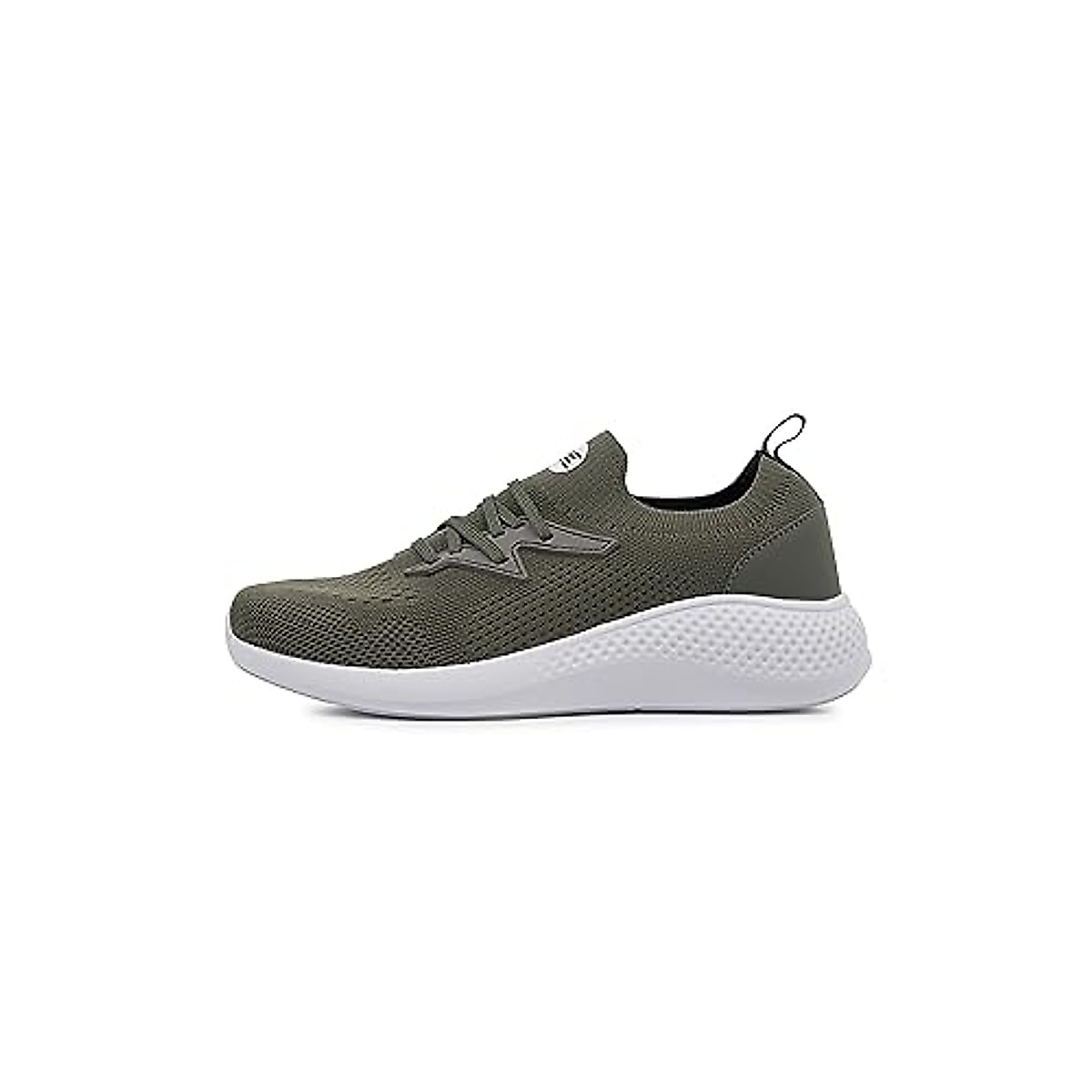 RBX Women's Slip On Athletic Training Shoe Lightweight Running Sneaker Quick Dry Mesh Breathable Gym Shoe Easy Slip On Lace Up Sneakers for Walking, Workouts, Commuting, Casual Wear Olive 7.5