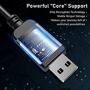 Radar Detector Cable, USB to RJ11 Plug Cable,for Escort Radenso XP Uniden Beltronics Cobra Whistler Radar Detector,Replacement Power Cable for Radar Detectors (RJ11-3.3ft)