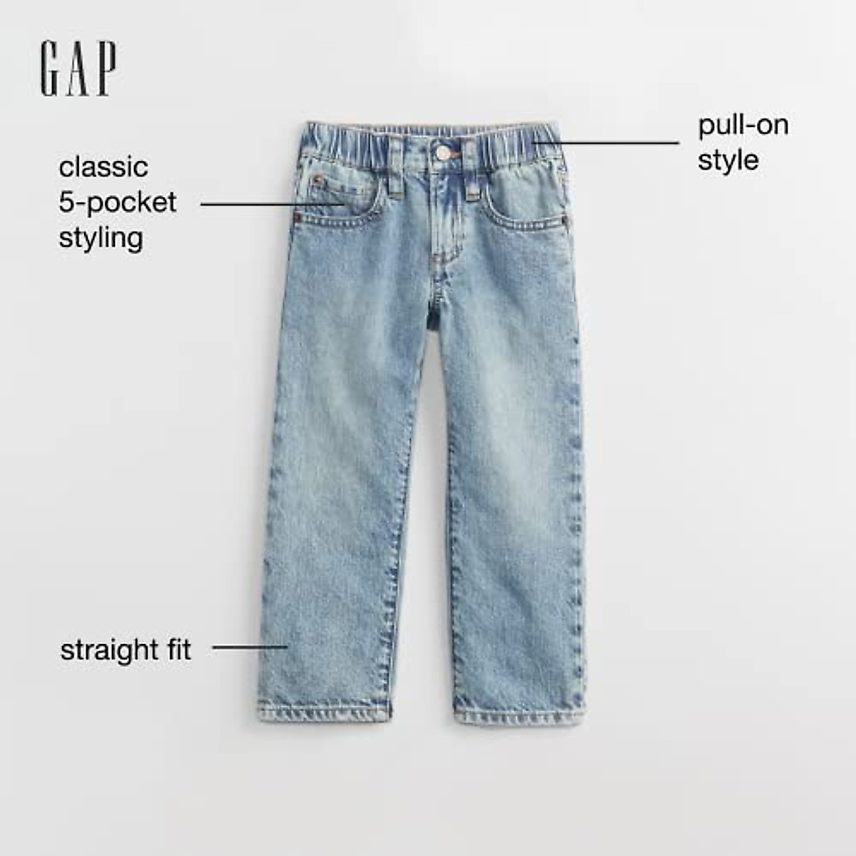 GAP baby boys Original Fit Jeans, Medium Wash, 12-18 Months US