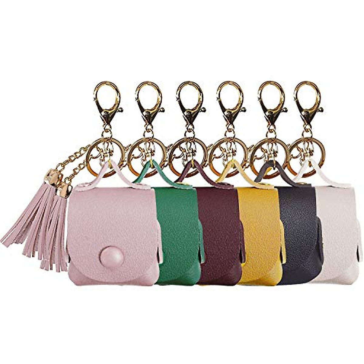 MODOS LOGICOS Charging Case Cover for Apple Air Pods, PU Leather Case with a Couple of Drooping Tassels for Apple AirPods 1/2 Charging Case - TaroPurple