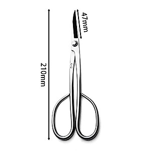 Master Grade 210 Mm Long Handle Forged Bonsai Scissors Made By 5Cr15MoV Alloy Steel