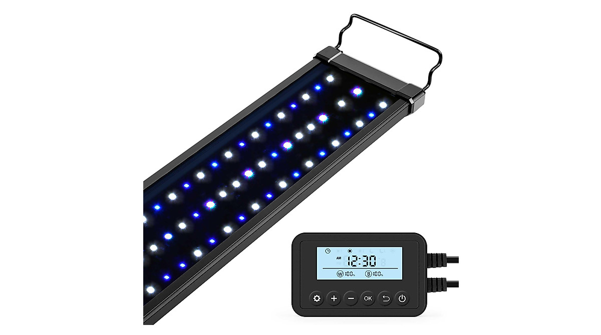 NICREW 36W Saltwater Aquarium Light, Marine LED Reef Light for Corals ...