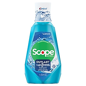 Crest Scope Outlast Mouthwash, Long Lasting Peppermint, 1 L (SG_B019FGCOW6_US)