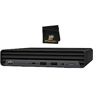 HP EliteDesk 800 G6 Desktop Mini Computer - 10th Gen Intel Core i5-10500T - 256 GB SSD - 8 GB RAM - Intel UHD Graphics 630 - Windows 10 Pro 64-Bit + Microfiber Screen Cleaning Cloth Bundle - New