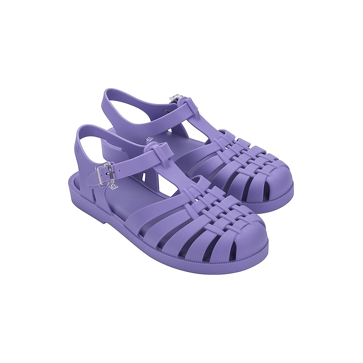 Melissa Possession Jelly Sandal for Women - The Iconic 90s Original Jelly Shoe, Fisherman’s Sandal with Adjustable Strap and Side Buckle, Lilac, 7