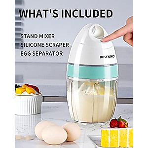 Hand Free Mixer Upgrade Electric Kitchen Stand Mixer for Egg, Cake, Cream, Coffee, Matcha, Hot Chocolate