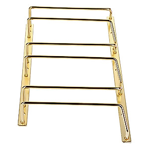 Dianoo 18cm Gold Wine Glass Rack, Wine Glass Holder Under Cabinet, Wine Glass Organizer, Hanging Stemware Holder For Bar Kitchen, 3 Rows