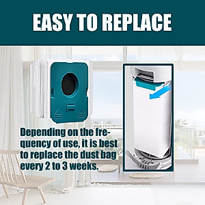 LEWELLRY 6 Pcs VCA-ADB95 Dust Bag Compatible W/Samsung Bespokes Jet Vacuum Bags, Samsung Bespoke Jet Vacuum Dust Bag, Samsung Bespoke Jet Clean Station Dust Bag, Bespoke Jet Cordless Stick Vacuum Bag