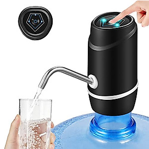 Water Bottle Pump,5 Gallon Water Dispenser,USB Charging Drinking Portable Electric Switch for Universal 3-5 Gallon Bottle for Outdoor Home Office