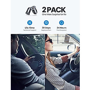 AINOPE 2 Pack Fast Mini Car Charger Adapter, 4.8A Metal Cigarette Lighter USB Car Charger Flush Fit, Dual Port Compatible with iPhone 14 13 12 Pro Max 8 Plus 7 6s, Samsung Galaxy S23/10/9/8/7, iPad
