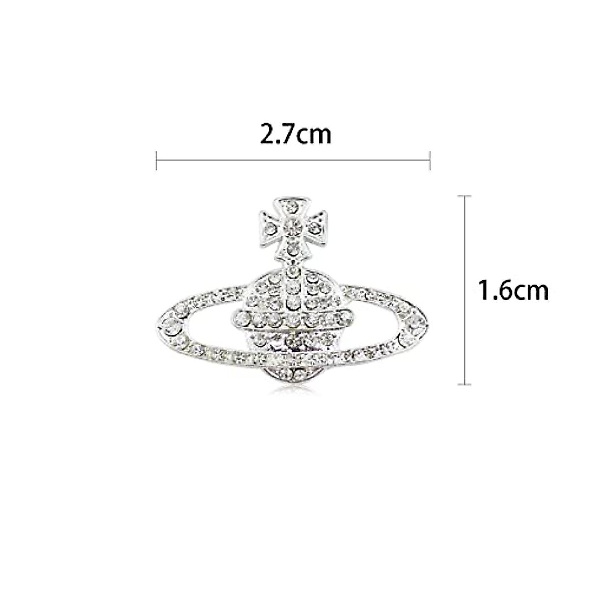 Saturn Earrings,Saturn Planet Earring,Aesthetic Earring for Women,Cubic Zirconia Saturn Planet Studs Earring,Space Earrings Jewelry Gifts for Women