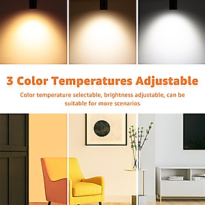 URTOM 3000K/4000K/5000K Adjustable LED Floor Lights for Plants, Pictures, Artwork - 10ft Cord, Dimmable, 2 Pack