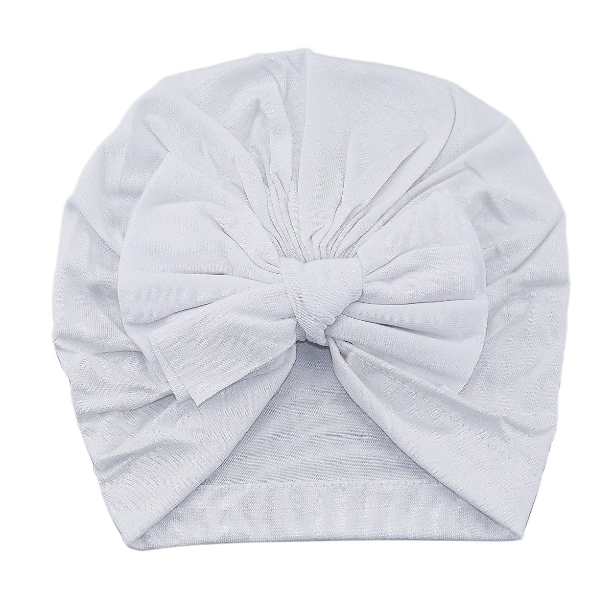Bestjybt 6 Pcs Baby Turban Knot Hats Infant Toddler Hospital Hat Cotton Head Wrap (Big Bow) Multicolor