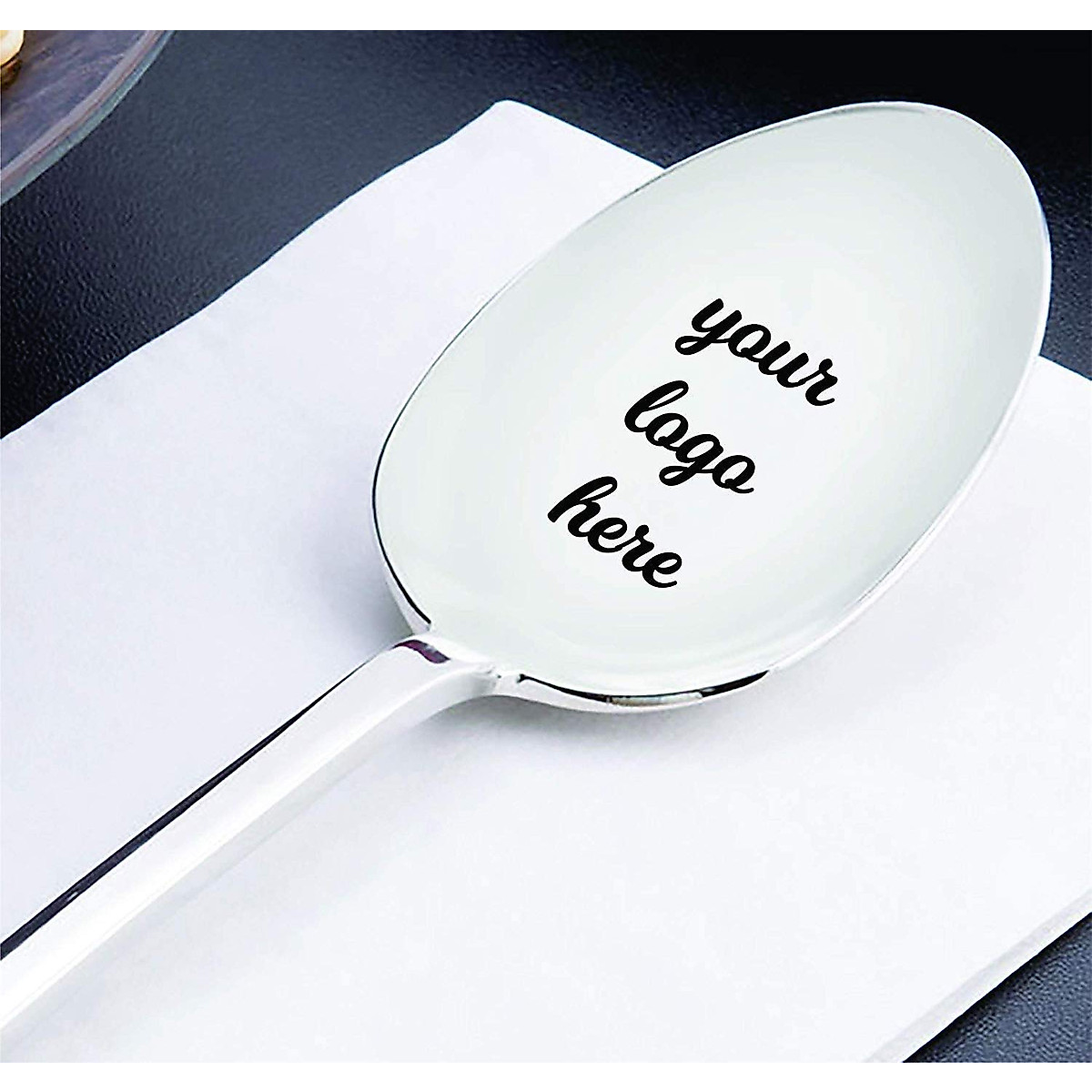 Customised - Personalised Spoon | Mentioning of Special Occasional Surprise Names and Dates | Custom Engraved Spoon | Wedding Friendship Valentines Days | Thanks Giving- 7 Inch can Customise any Text