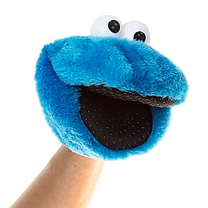 Sesame Street Elmo Cookie Monster Boys Girls Sock Top Slippers,Cookie Monster Blue (Toddler Size 3-4)