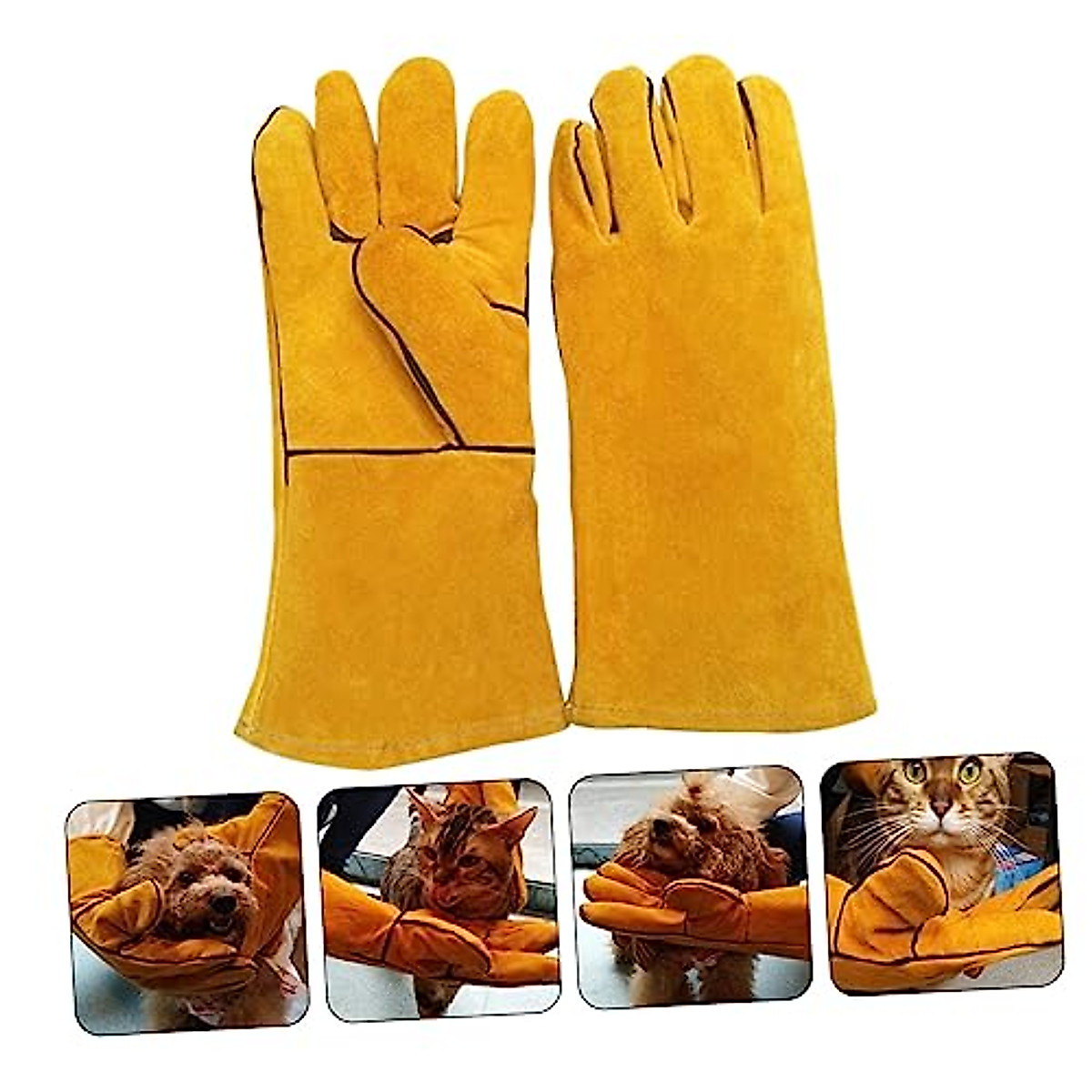 DOITOOL Animal Handling Gloves 1pc Anti Bite Gloves High Temperature Gloves Protective Gloves Bite Proof Animal Handling Gloves Gloves Thickening Gloves Hand Protection Glove