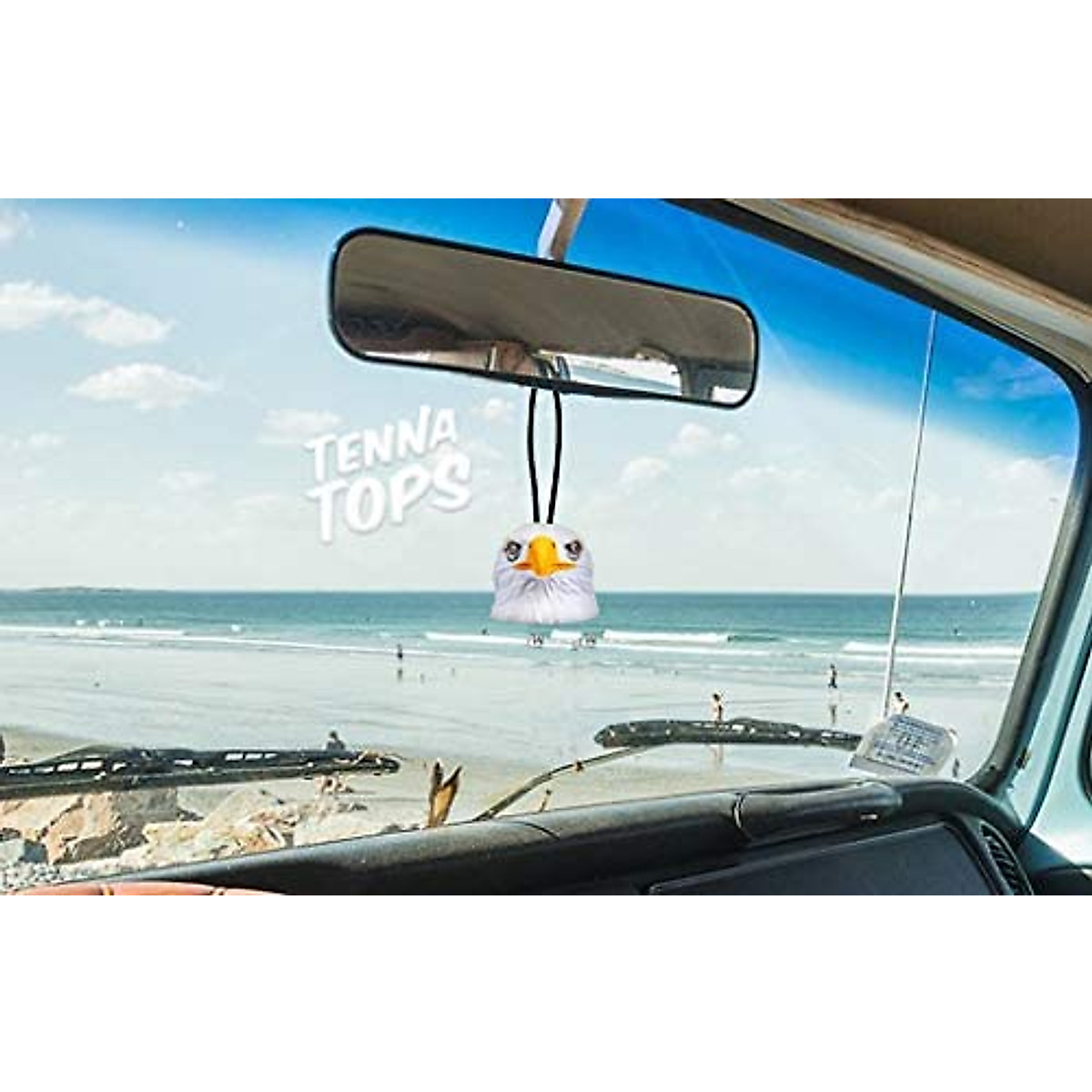Tenna Tops Patriotic American Bald Eagle Head Car Antenna Topper/Auto Dashboard Accessory