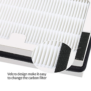 FilledwithLove Compatible 1 Pack Idylis AC-2125, AC-2126, IAP-10-125, IAPC-40-140, IAP-10-150, IAP-10-050 HEPA & Carbon Filter Set