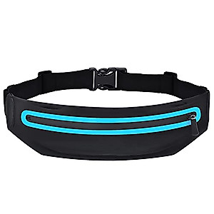 Running Belt Fanny Pack, Running Waist Pack for Women & Men USA Patented Hands-Free Reflective Runner Pouch Belt Fitness Workout Bag No-Bounce Adjustable Sport Travel Fanny Pack Cell Phone Holder