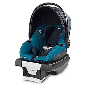 Evenflo Gold, SensorSafe Shyft Smart Modular Travel System with SecureMax Smart Infant Car Seat, Six Different Modes, Syncs with SensorSafe App, 3-Position Recline, Fits Babies 4-35 Pounds, Sapphire
