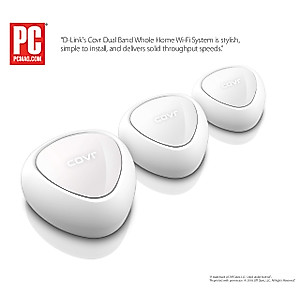 D-Link COVR Whole Home Mesh WiFi System Dual Band AC1200 3-Pack Router Replacement for Wireless Internet Network Gigabit Ethernet, Up to 5000 Sq. Ft. (COVR-C1203-US)